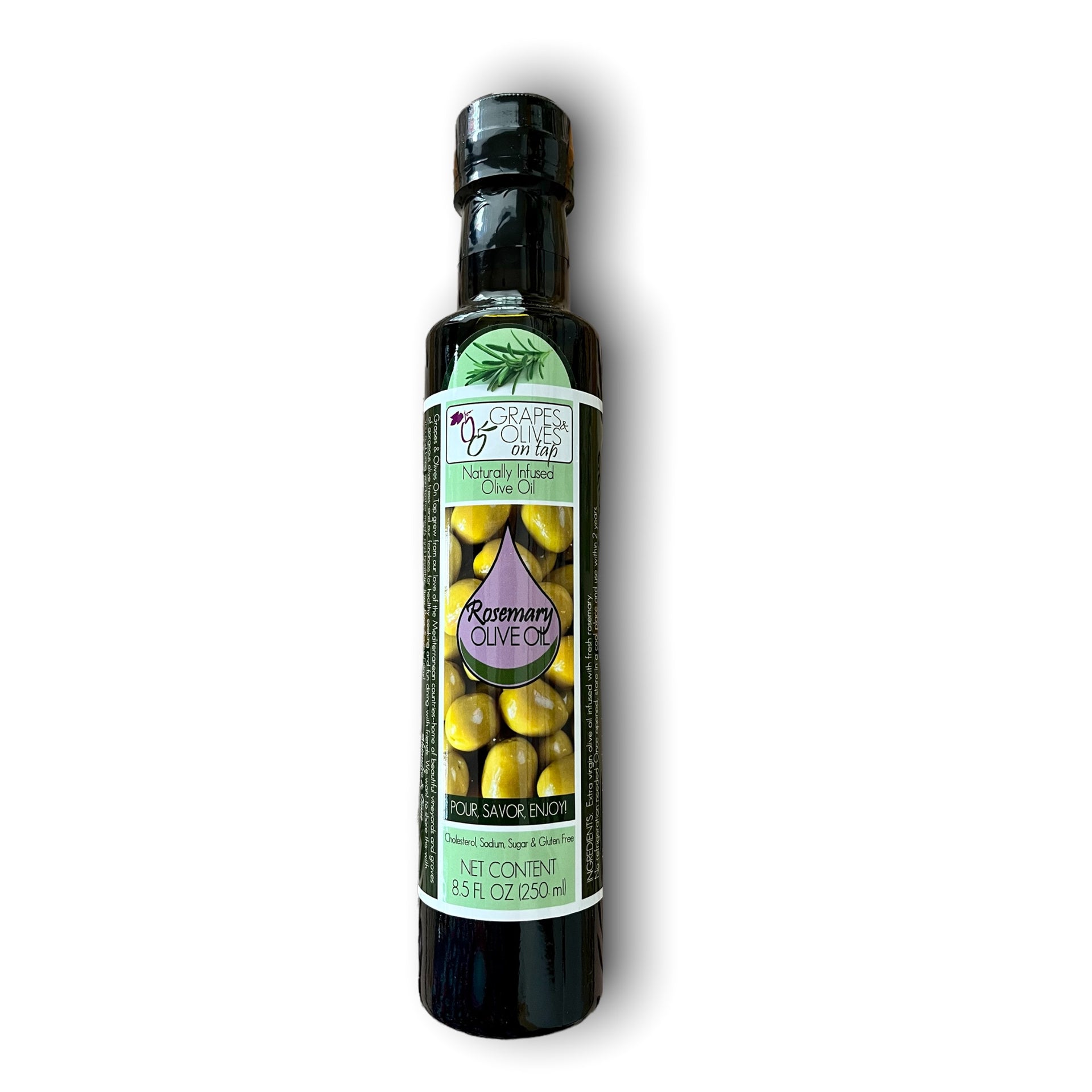 Grapes & Olives On Tap Naturally Infused Balsamic Vinegar & Olive Oil